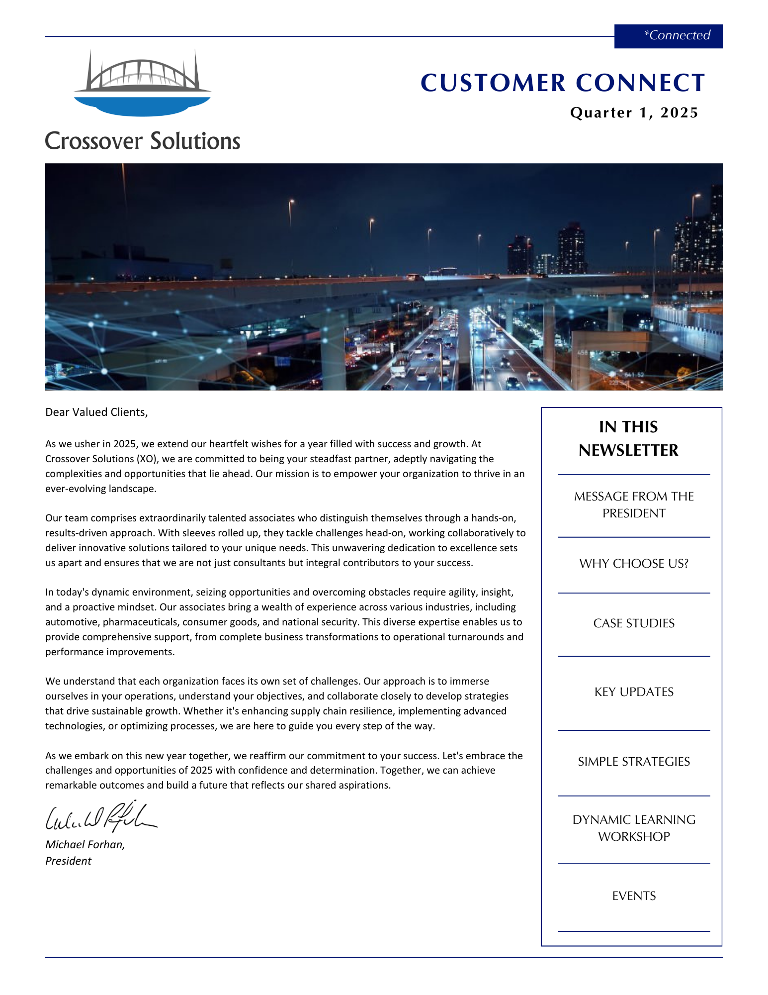 Customer Connect, Q1 2025 - Crossover Solutions